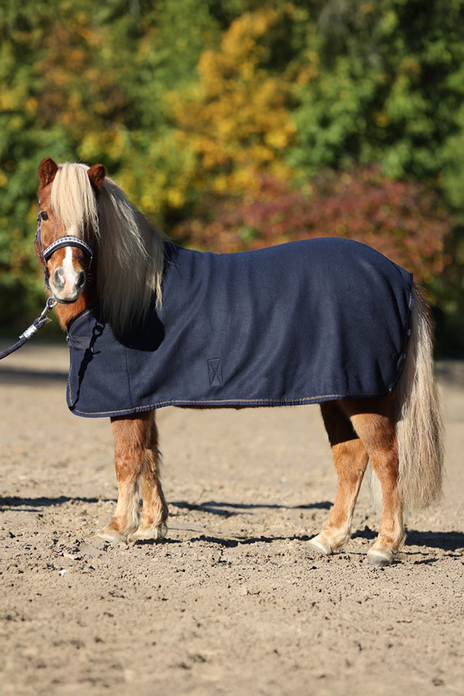 Ecoline Shetty Fleece Cooler Dark Blue 80 – horze